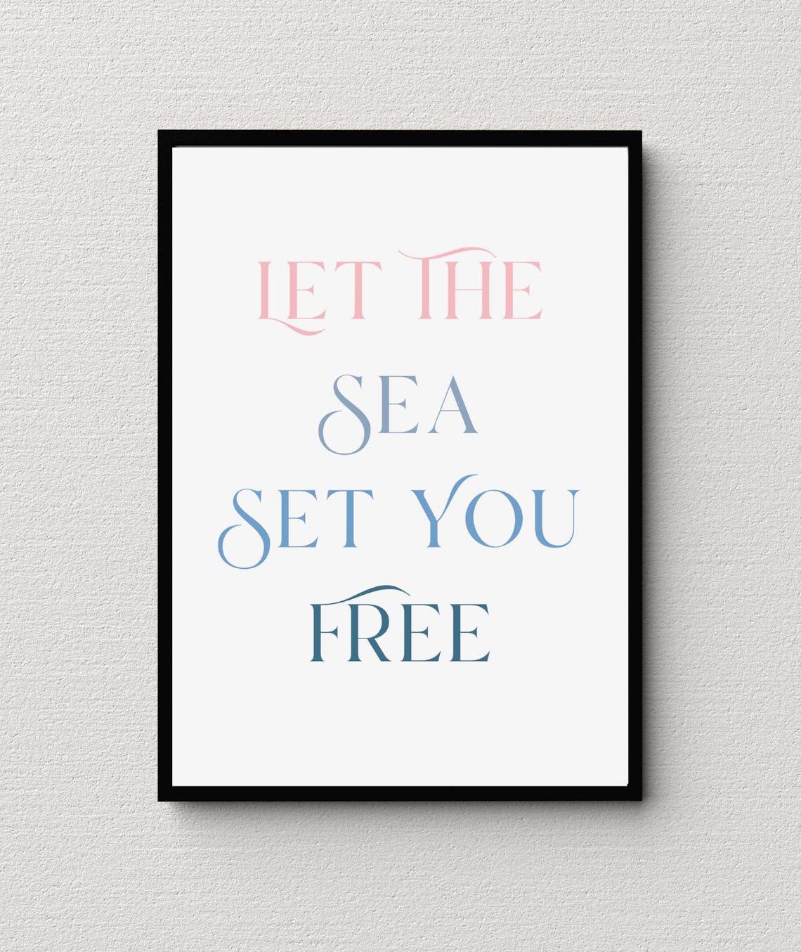 Let the Sea Set You Free Nautical Wall Art Ocean Nursery Prints Light ...