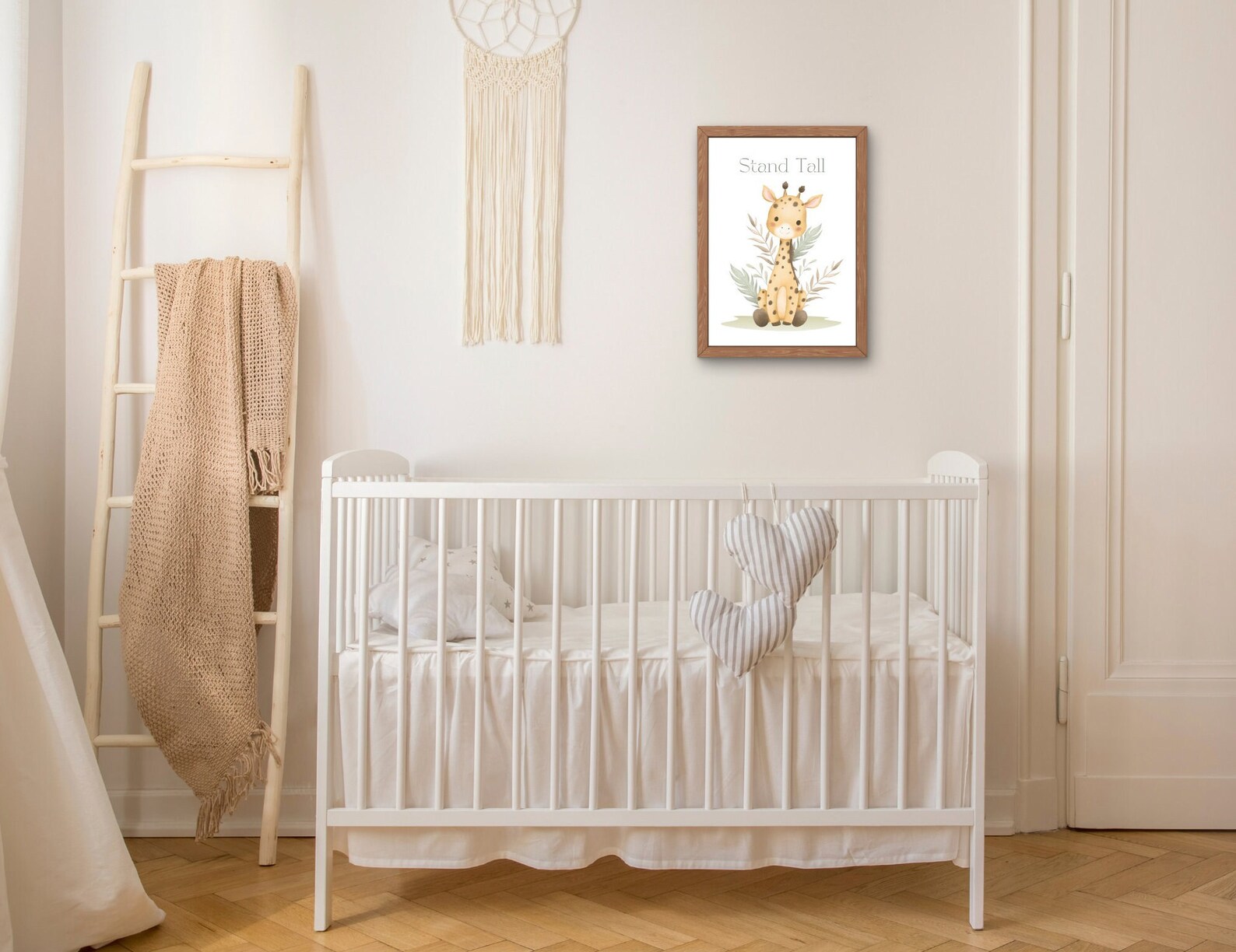 Giraffe Stand Tall Wall Art | Safari Nursery Decor | Words of ...