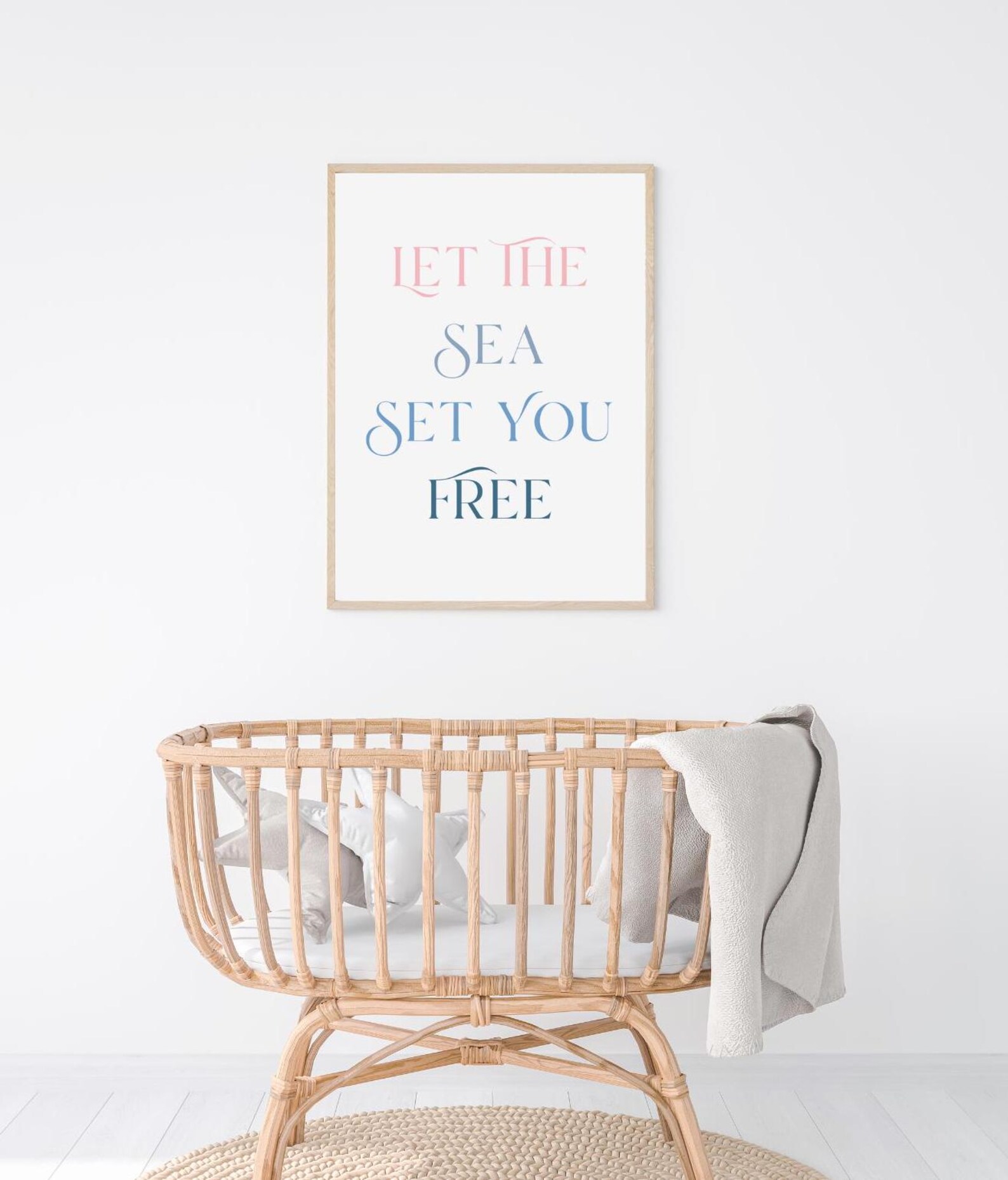 Let the Sea Set You Free Nautical Wall Art Ocean Nursery Prints Light ...