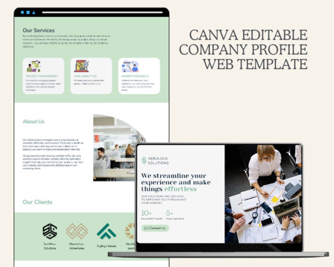 Company Profile Website Template, Startup Web Template, Business Web ...