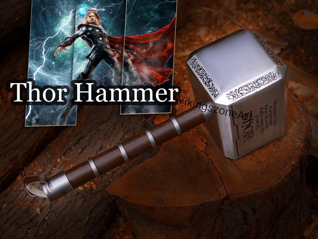 Thor Hammer Metal, Upgraded Version Thor Mjolnir, Thor Cosplay 1/1 ...