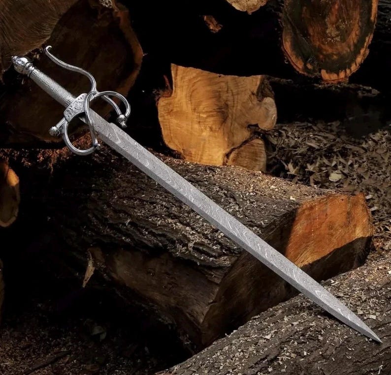 Personalized Medieval Sword, Laser Engraved Custom Sword, Gift for Him ...