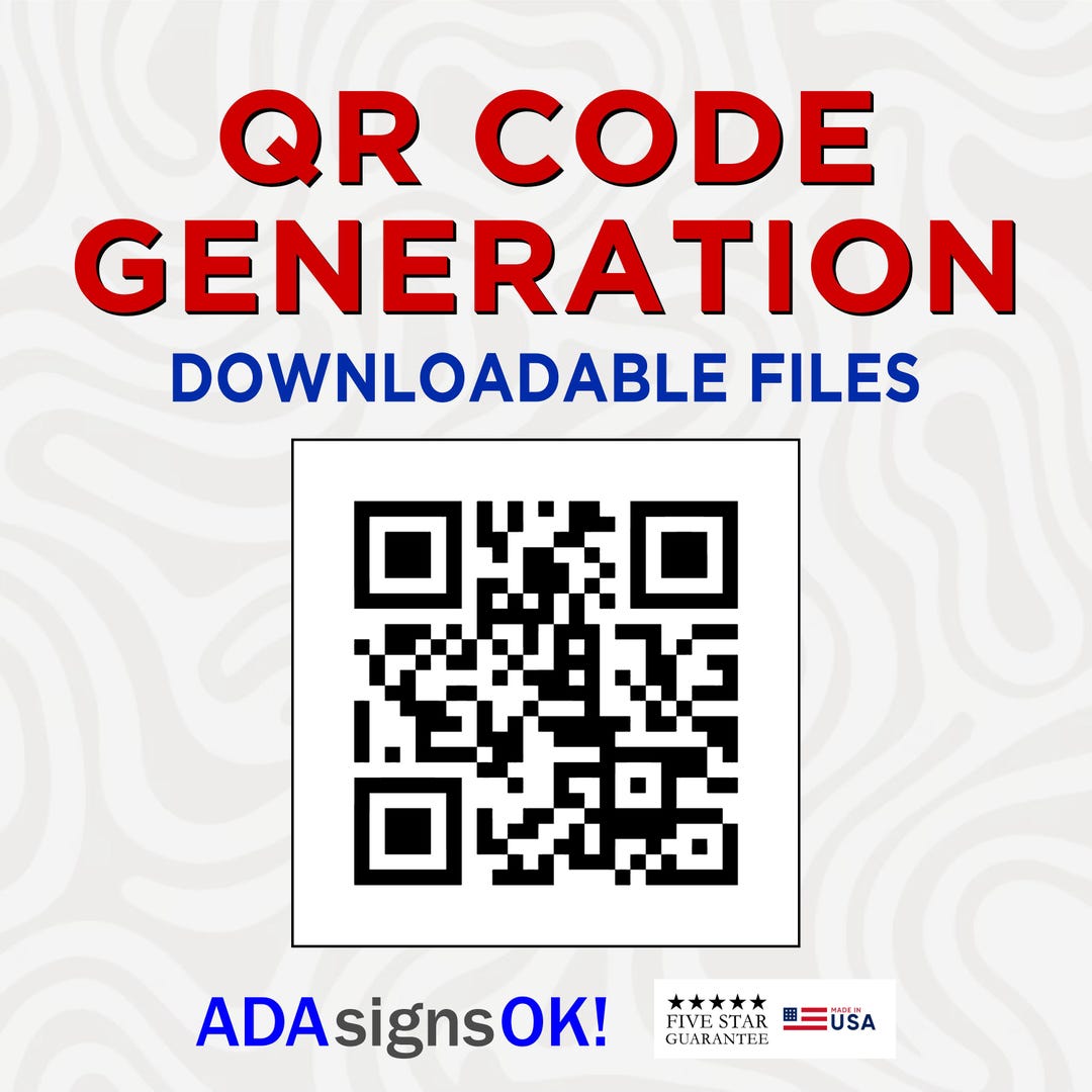 QR Code Downloads - Includes QR Generation - Physical Signs Available ...