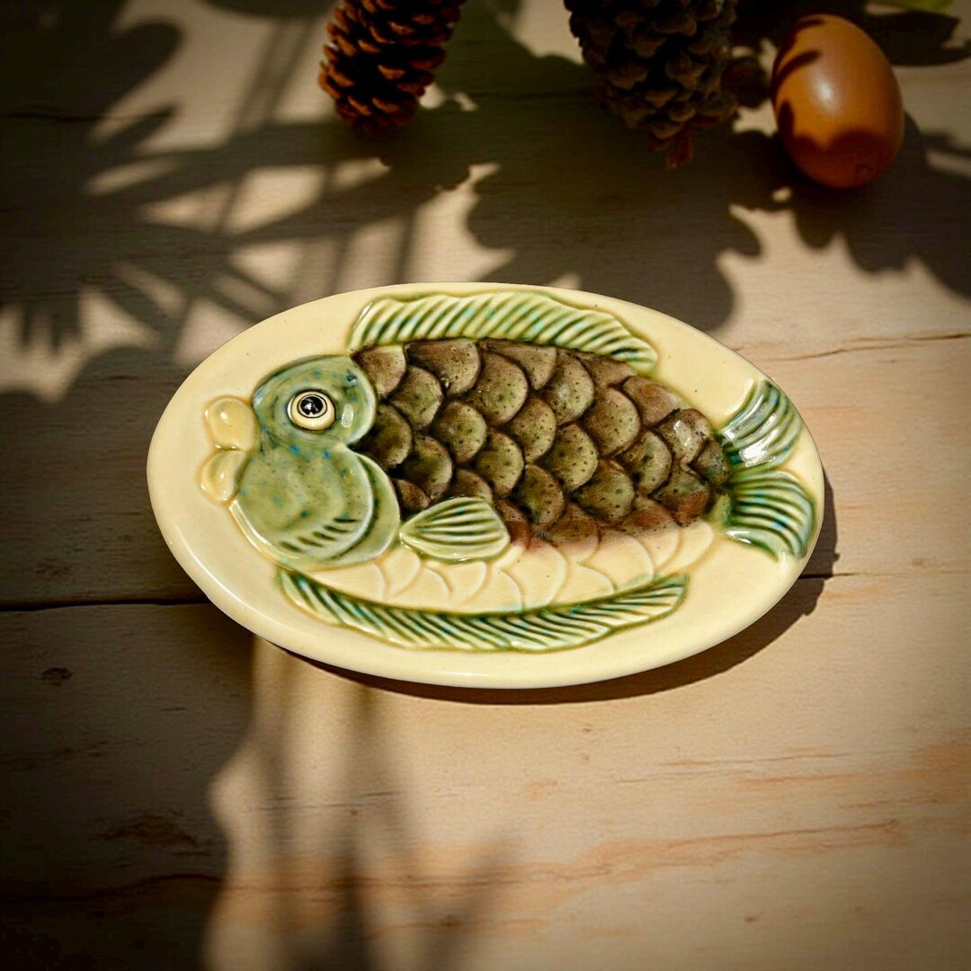 Vintage Ceramic Small Fish Plate – Whimsical Design - Etsy