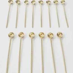 Solid Brass Small Salt or Spice Spoon. Hostess Gift. Chef's Gift. Food ...
