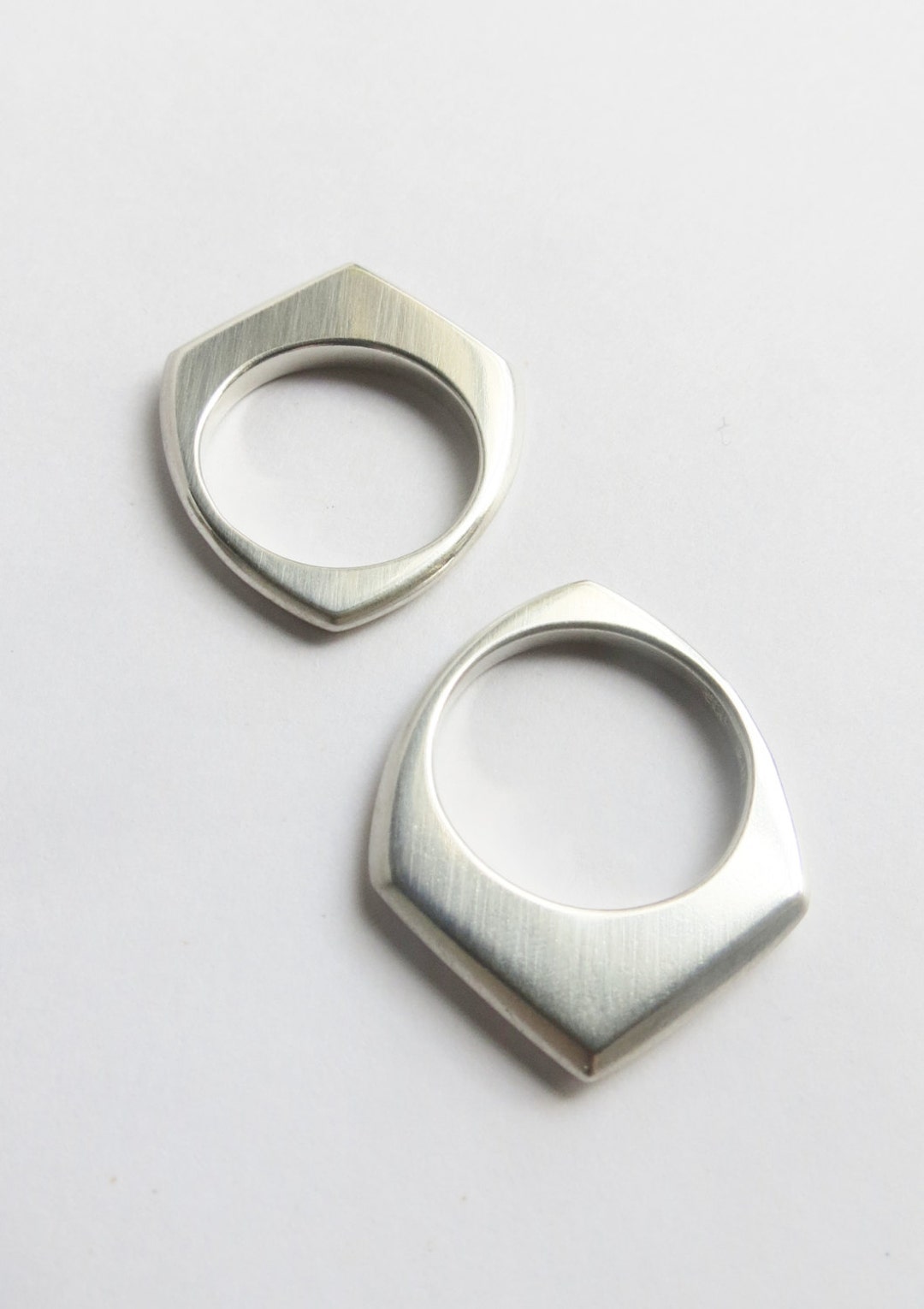 Sterling Silver Shield Ring. Custom Made to Order. Sterling - Etsy