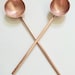 Handmade Copper Salt Cellar Spoon. Copper Berry Spoon. Clay Mask Cosmetics Spoon. Copper Serving ...