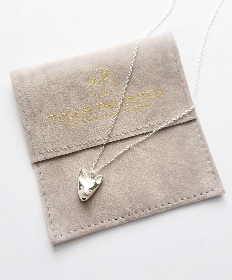 Little Fox Lover Sterling Silver Necklace. Silver fox | Etsy