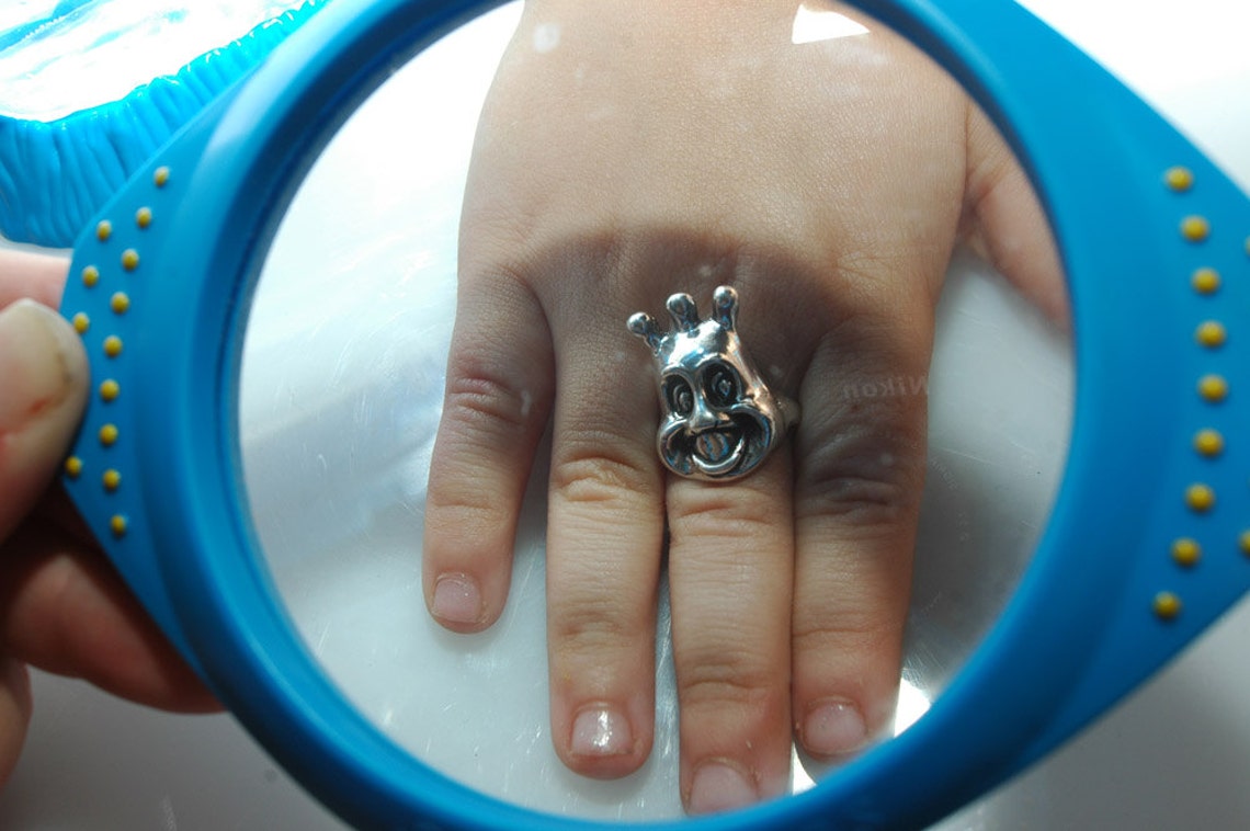 Sea Monkee Ring in White or Gold Bronze | Etsy