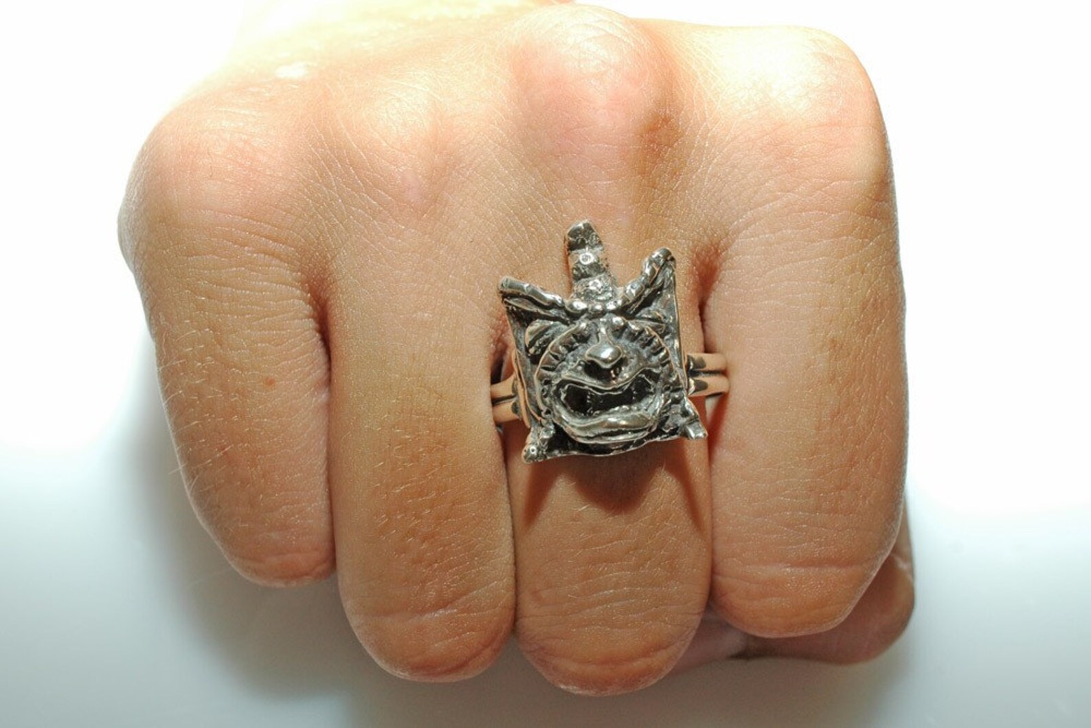 The Fertility Tiki Ring small Design in Sterling Silver | Etsy