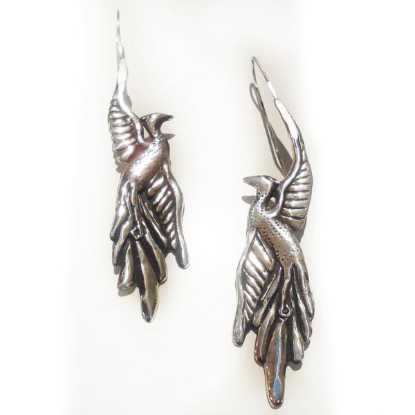 Phoenix Earrings - Etsy