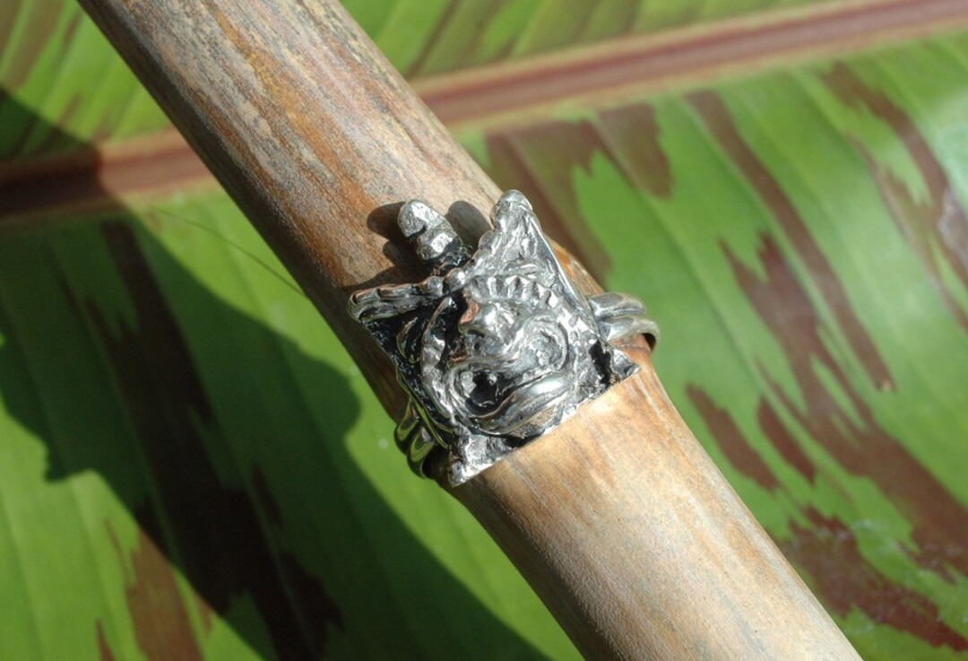 The Fertility Tiki Ring small Design in Sterling Silver - Etsy