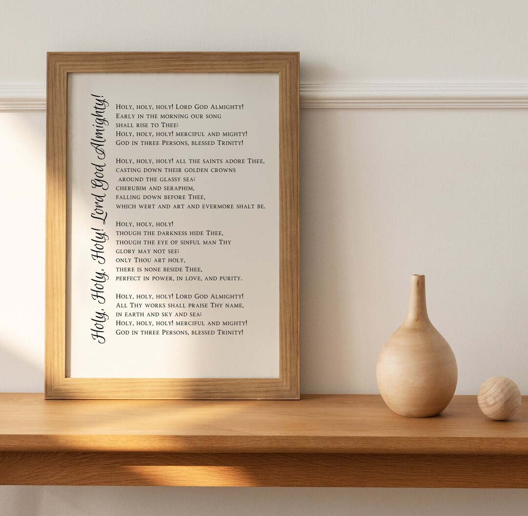 Holy, Holy, Holy! Lord God Almighty! Hymn Printables, Hymn Prints, Hymn ...