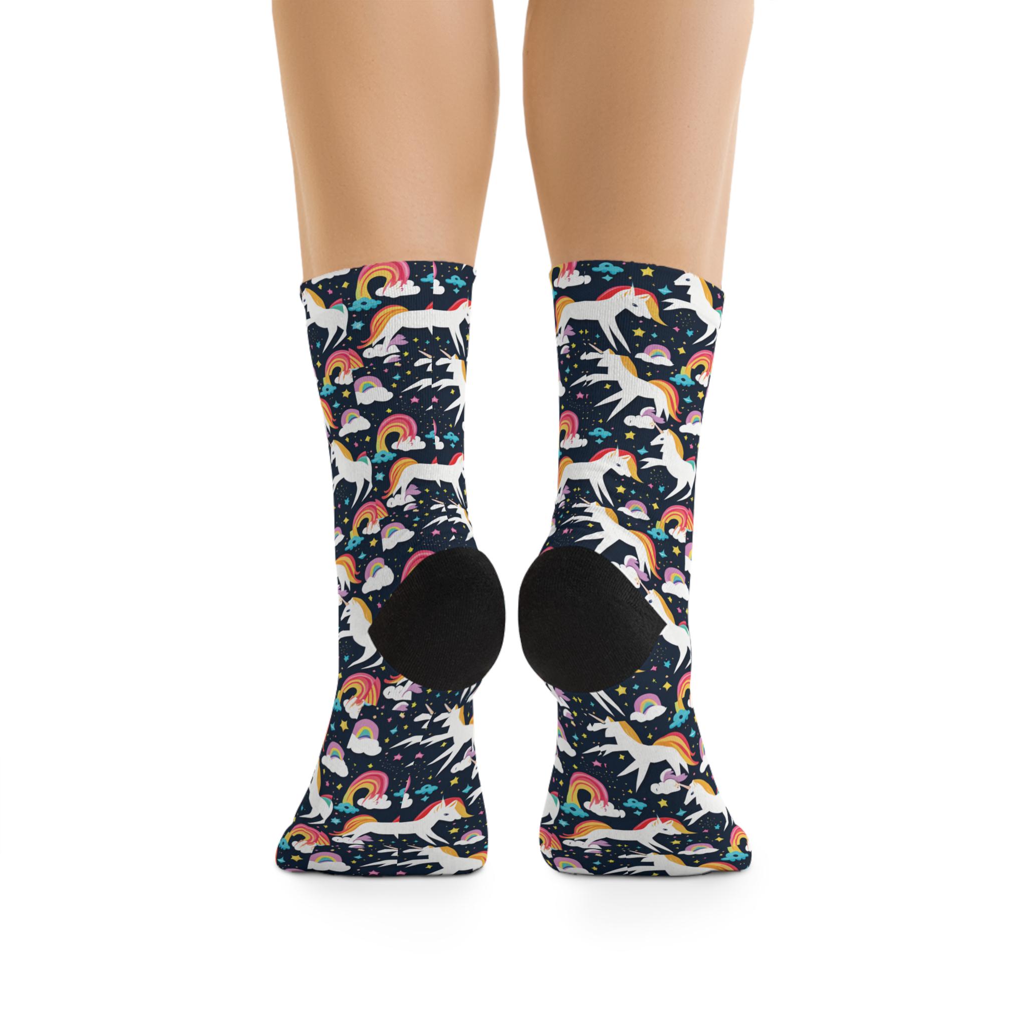 Pride Unicorn Socks, LGBTQ Rainbow Socks, Colorful Pride Socks, Unicorn ...