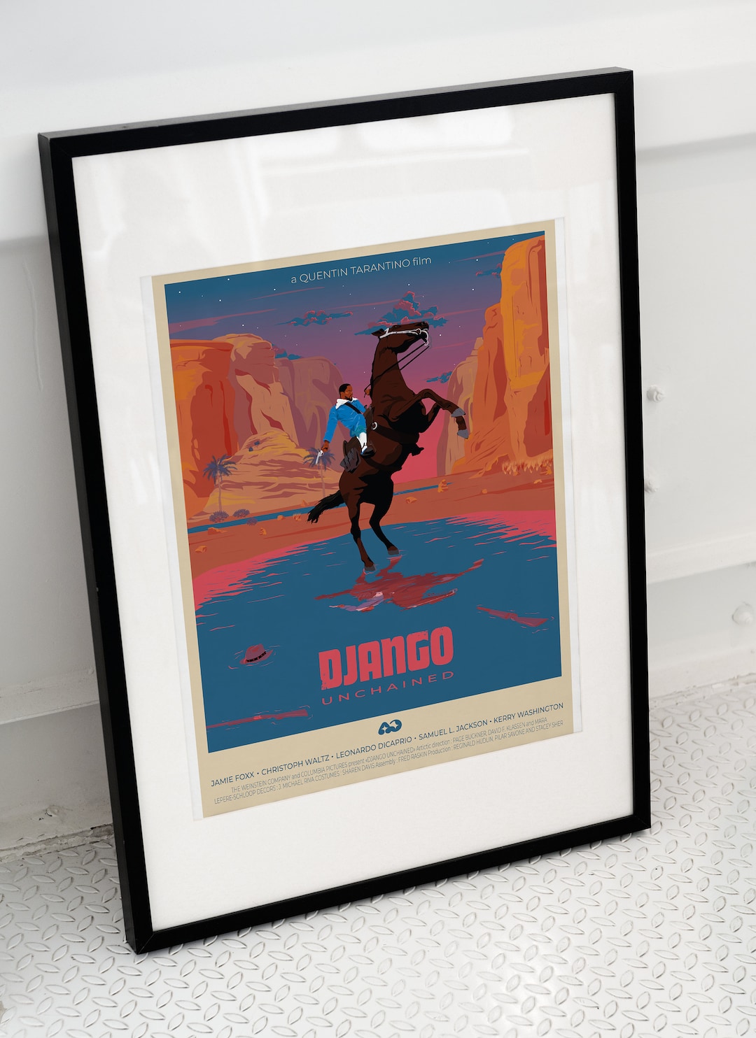 Poster DJANGO Illustration Print A3 - Etsy