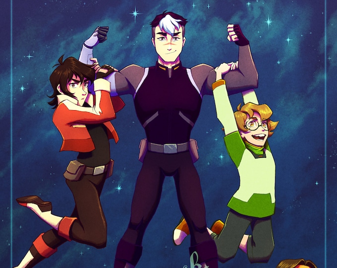 SPACEBOYS 11x17" Poster Print - Voltron Legendary Defender Fan Art Illustration - Etsy