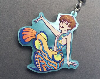 Yuuri Katsuki Merman Acrylic Charm | Etsy