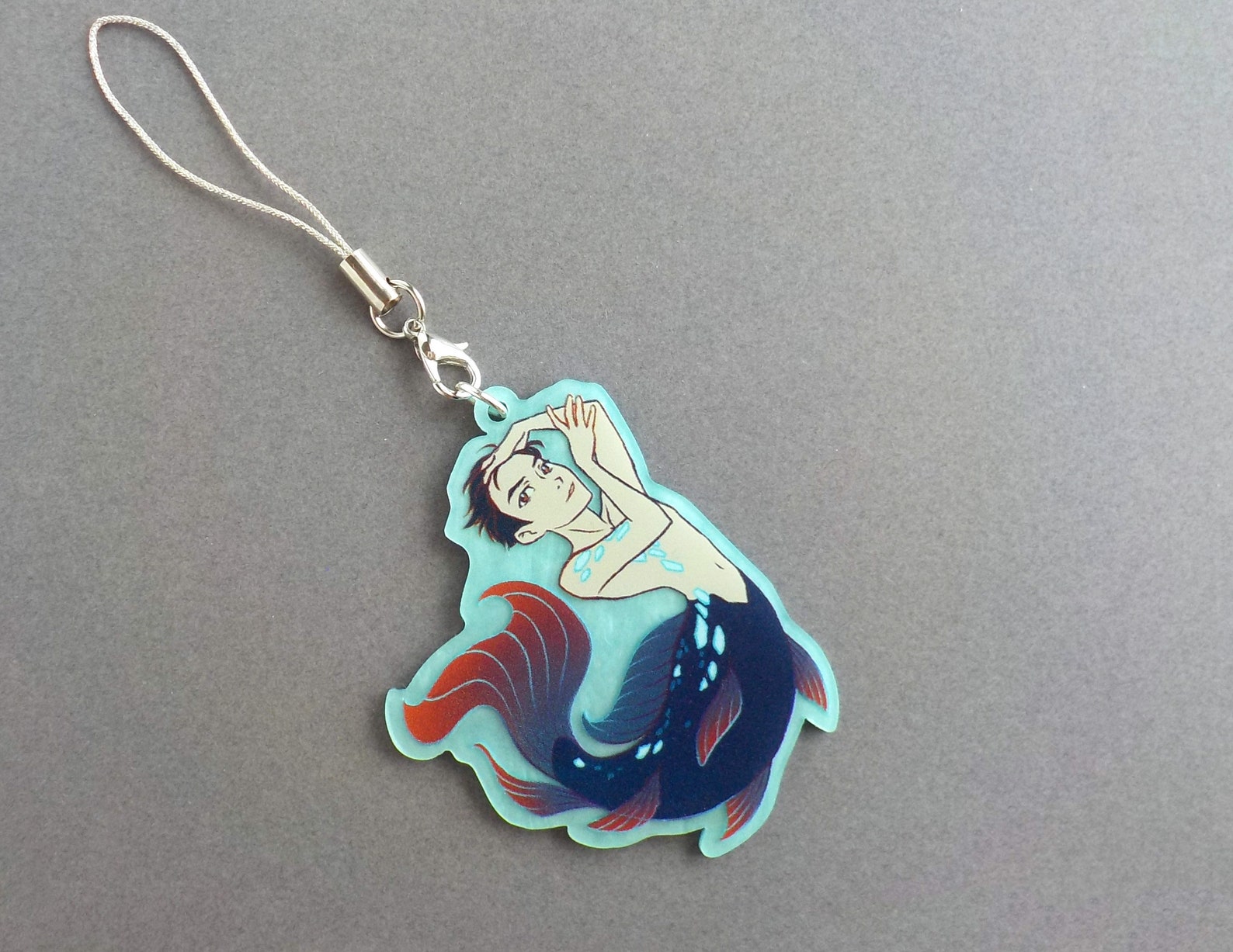 Yuuri Katsuki Merman Acrylic Charm - Etsy