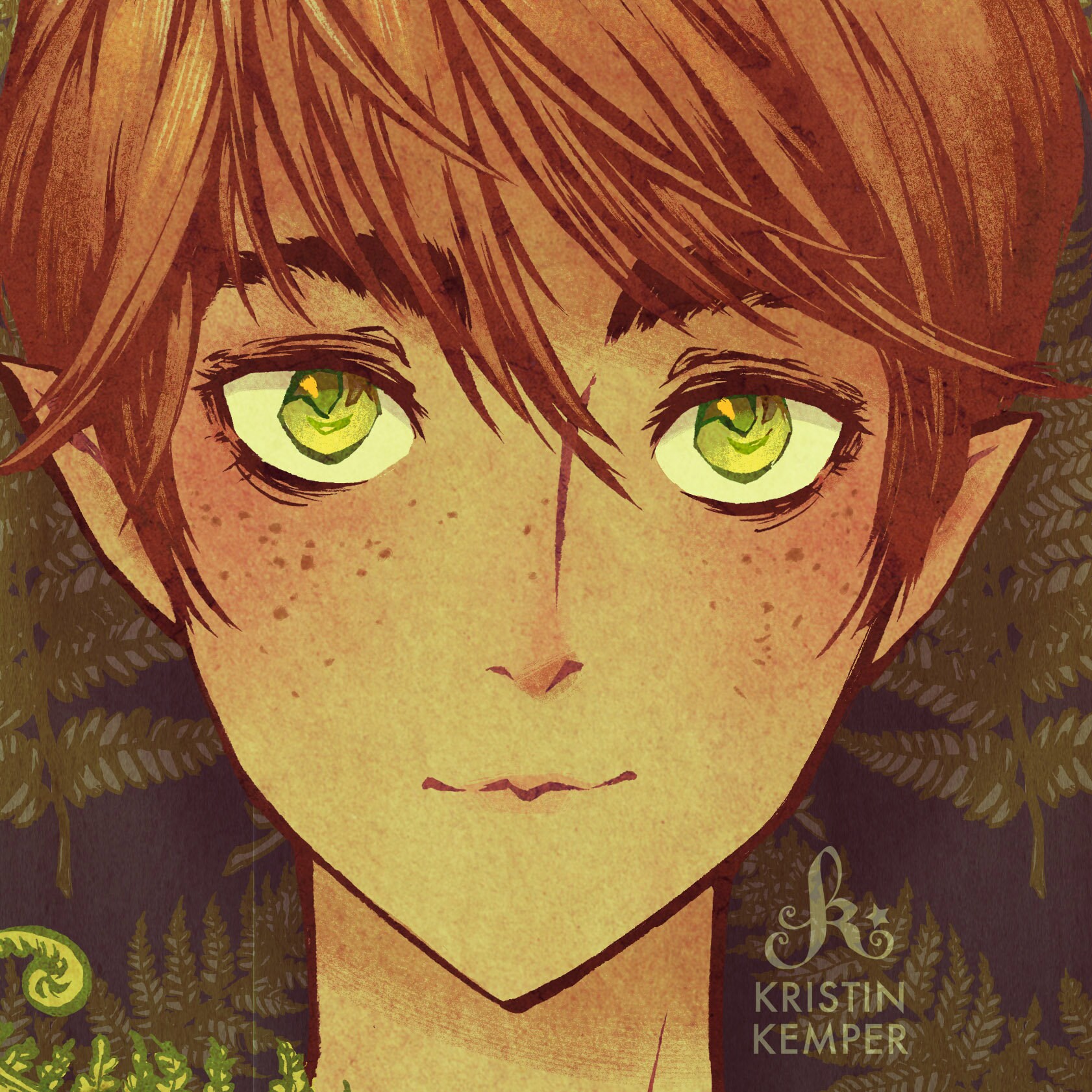 Fern Boy 11x17" Poster Print - Original Character Illustration - Etsy UK