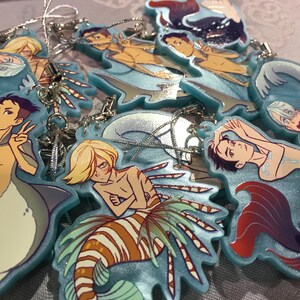 Yuuri Katsuki Merman Acrylic Charm - Etsy