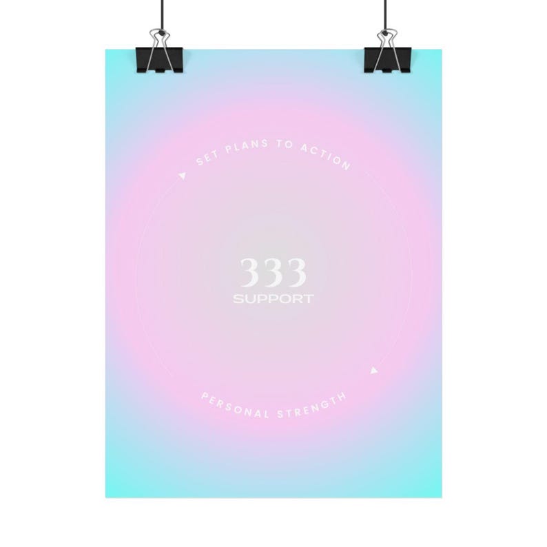Angel Number 333 Rolled Poster - Etsy
