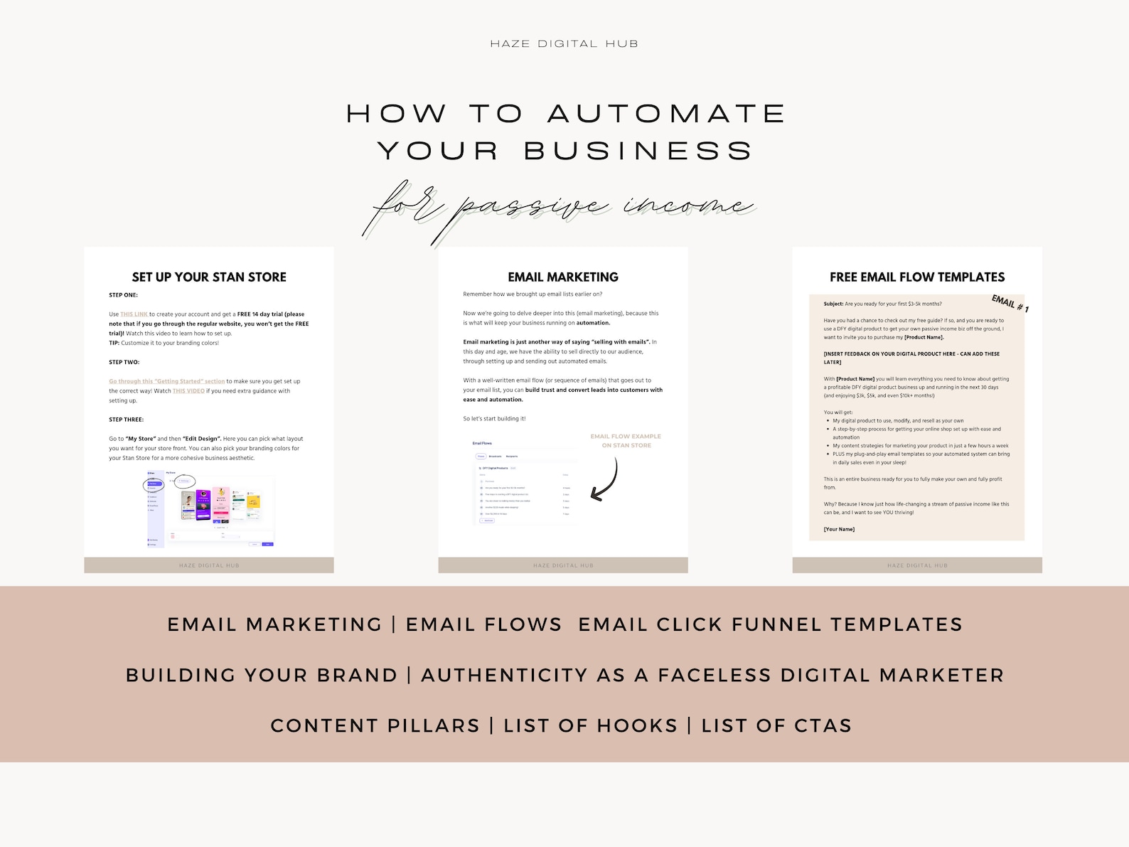 Faceless Digital Marketing Ebook, Instagram, Stan Store (MRR) - Etsy