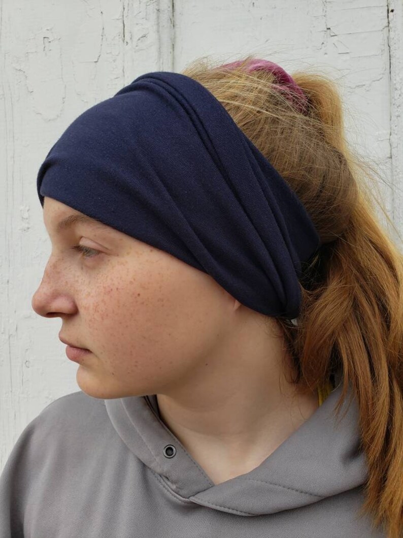 Solid Color Cotton/lycra Neck Gaiter Face Mask Travel Mask - Etsy