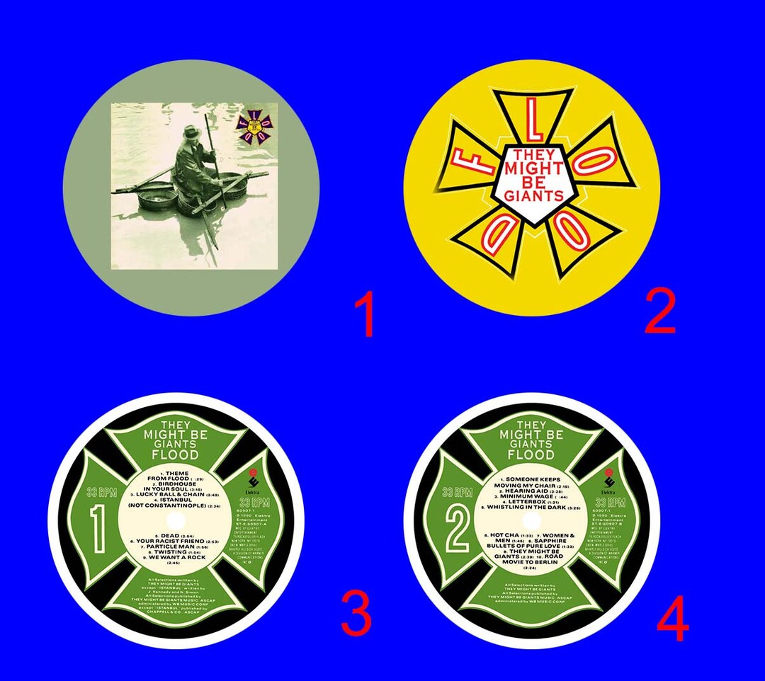 TMBG Flood Album Art Button or Magnet 4 Design Choices - Etsy