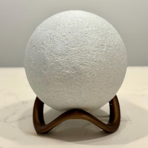 Personalized 3d Printed Moon Plastic & Pla Lamp - Modern Eco Friendly ...
