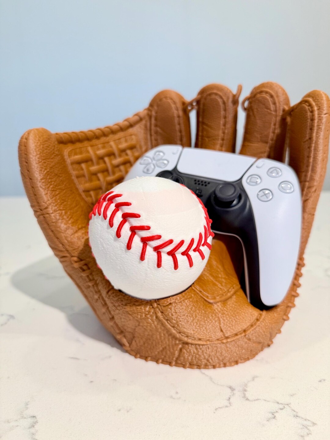 Gaming Baseball Glove Ps5 Controller Holder & Sports Décor - 3d Printed ...