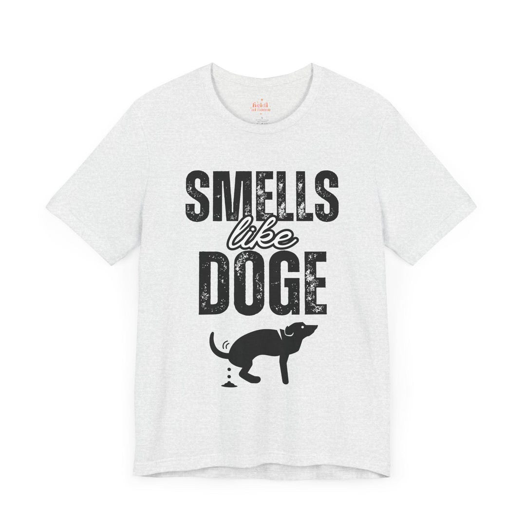 Funny Doge Smells Like Dog Pooping T-shirt - Unisex Tee, Pet Lover Gift ...
