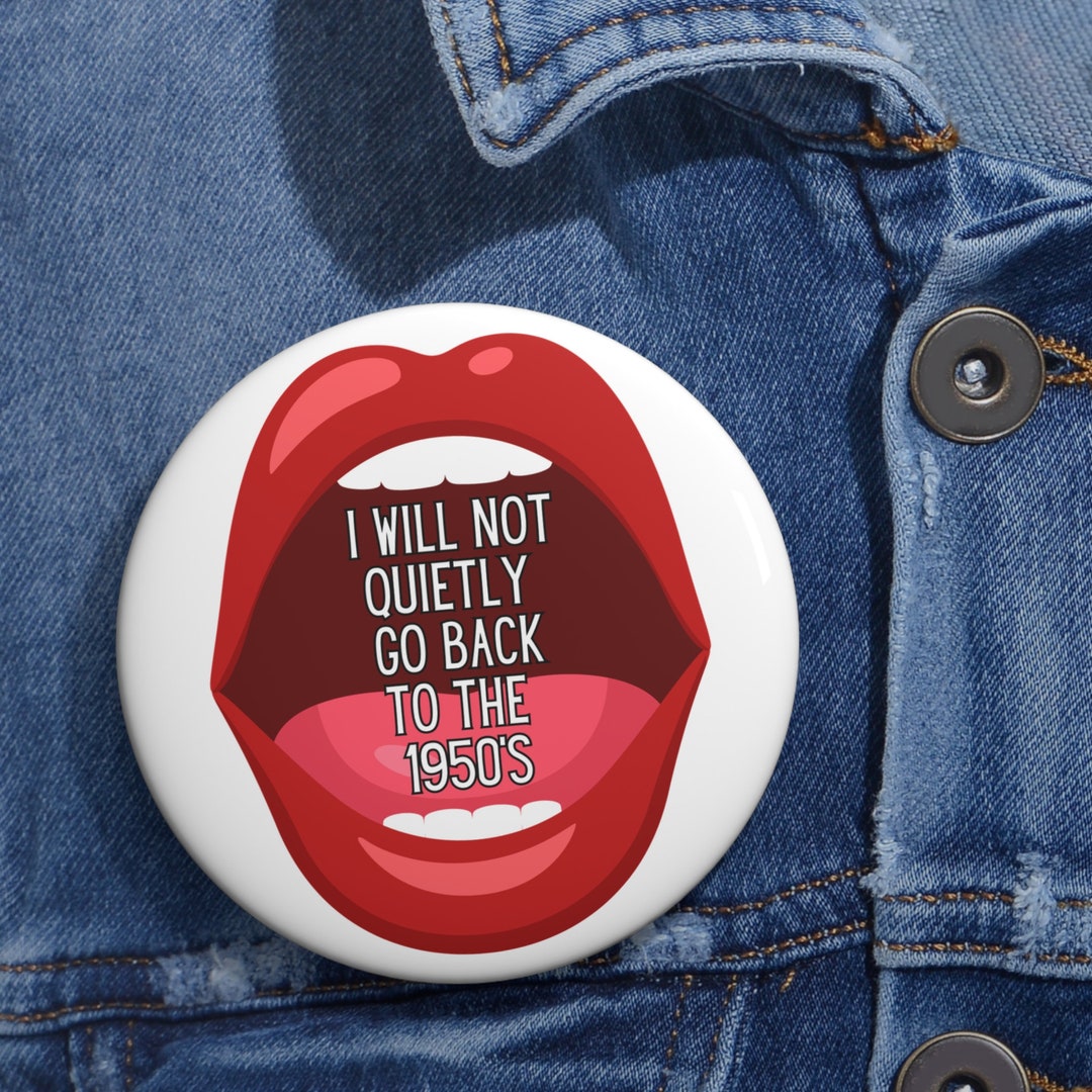 Retro Pin Buttons, Feminist Button Pin, Activist Accessories, Vintage ...