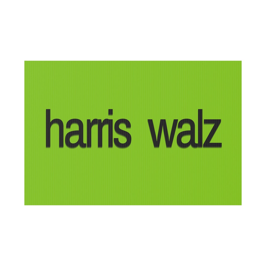 Harris Walz Yard Sign harris for President 2024 tim Walz brat Summer ...