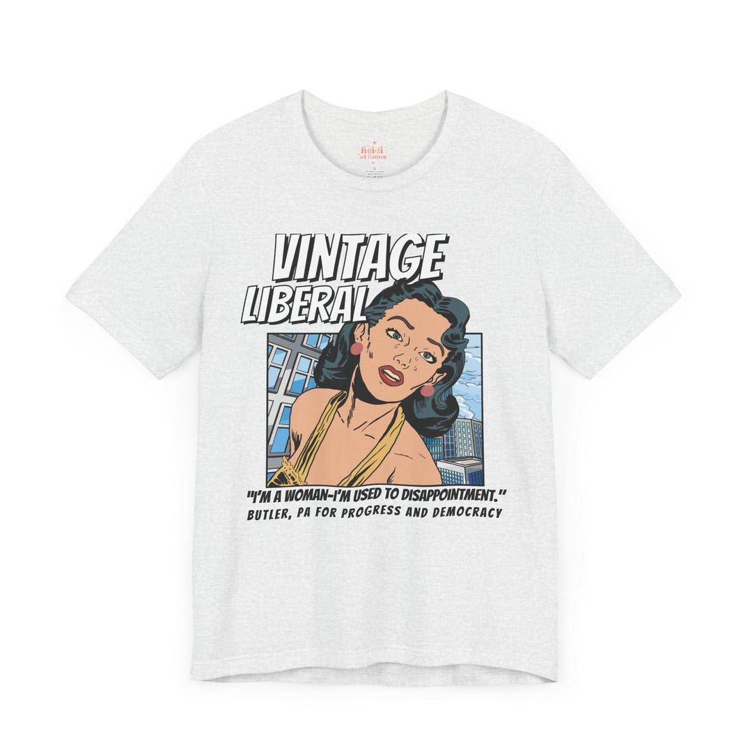 Butler PA Progress Democracy Vintage Liberal Tee, Protest Apparel ...
