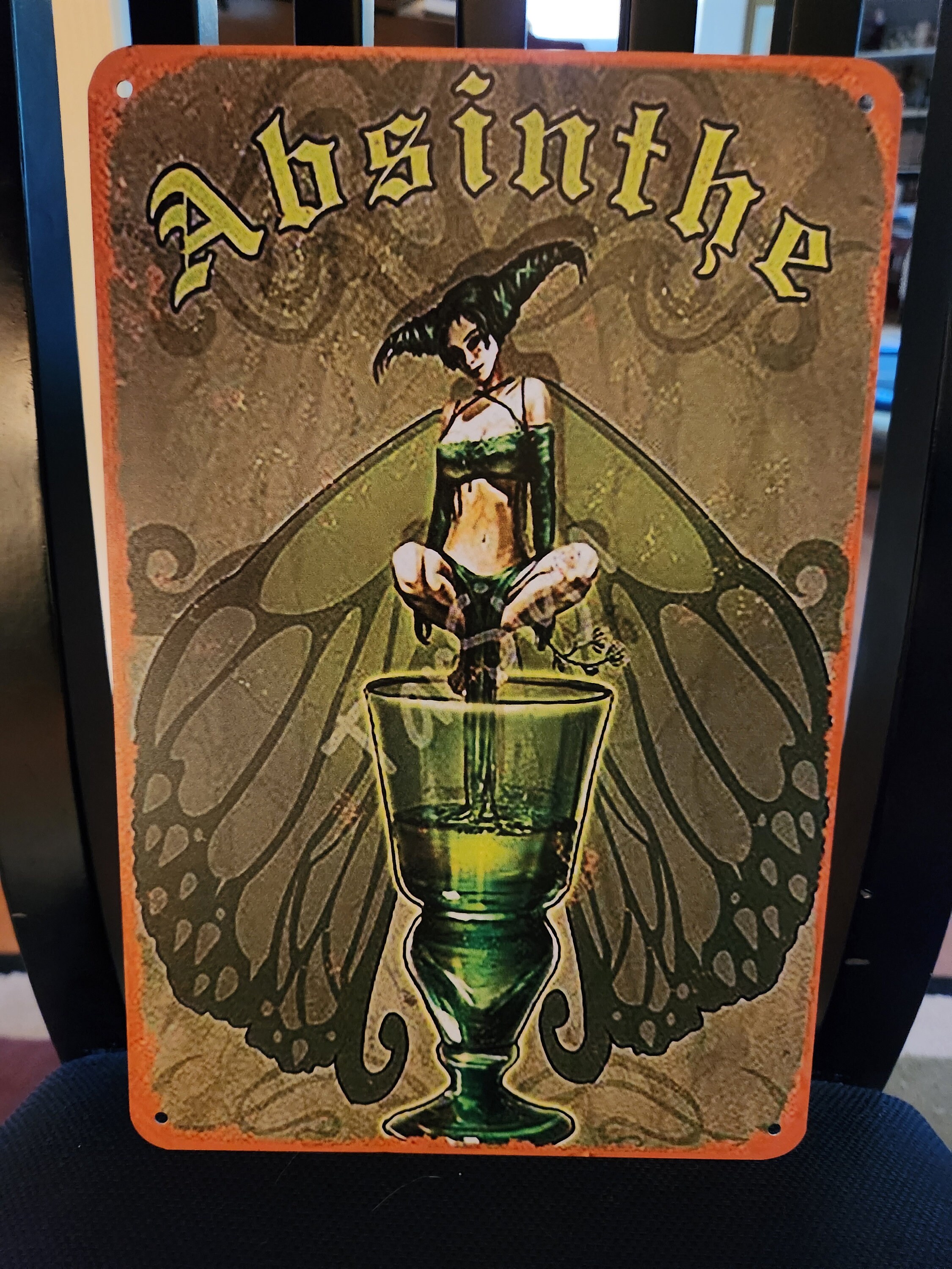 Absinthe Metal Sign, Vintage Advertisement, Art Nouveau, Bar and Wall ...