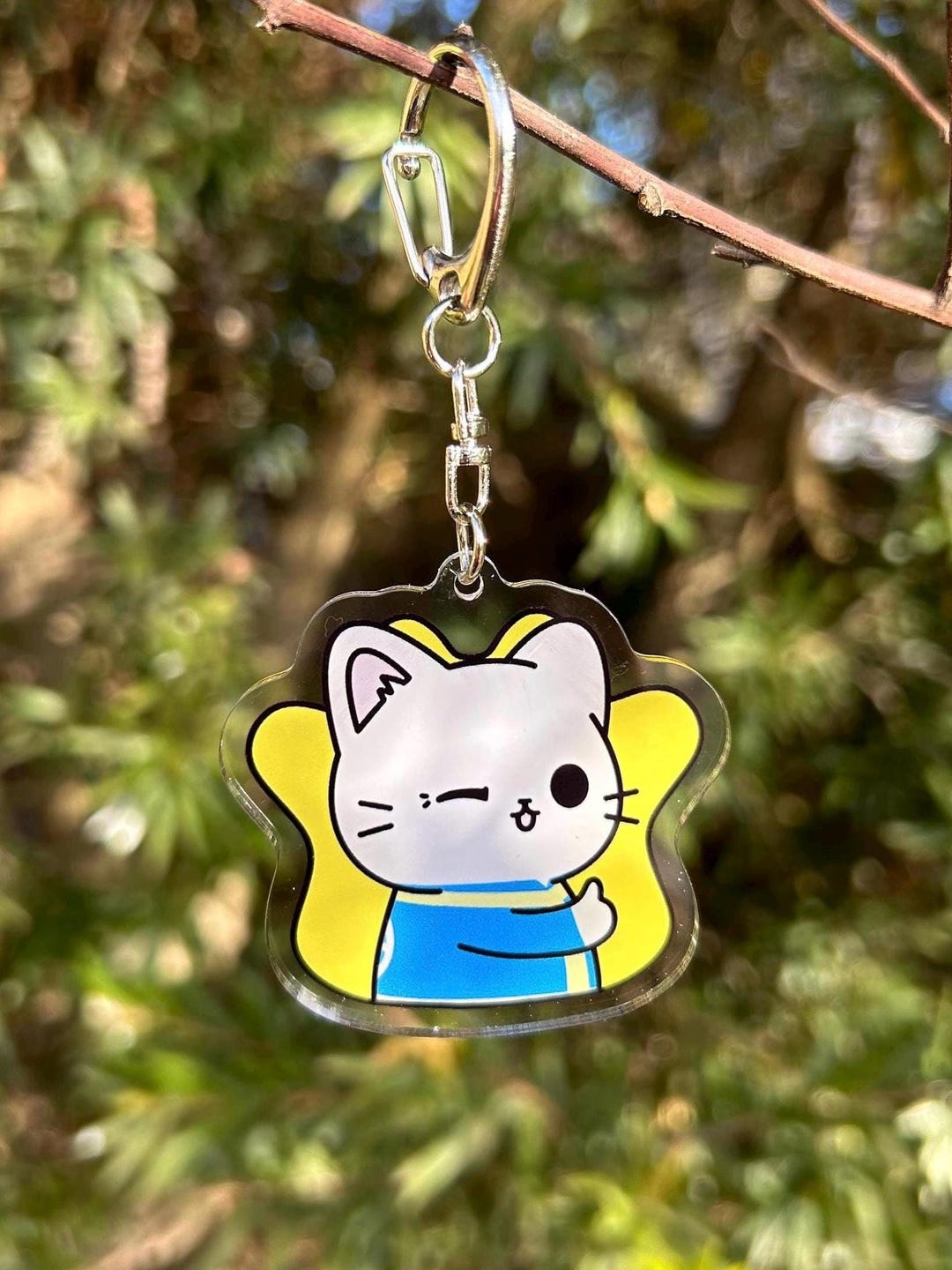 Fallout ‘vault Cat’ Vault Boy Keychain - Etsy