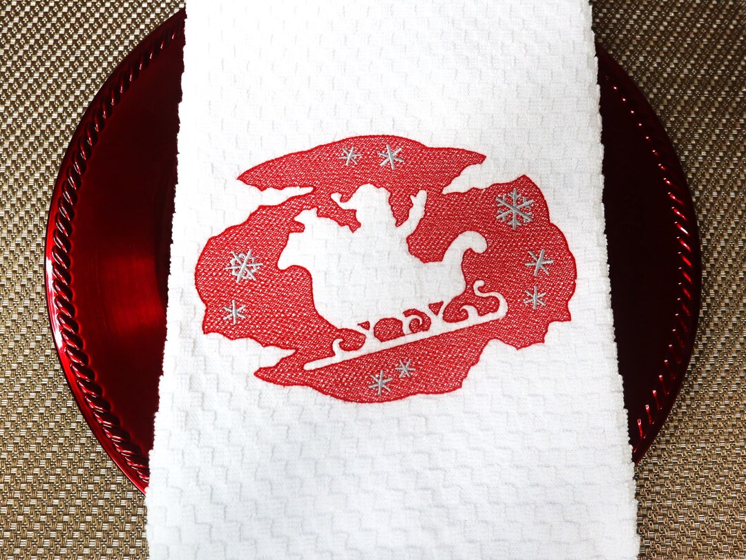 A Great Christmas Gift. Machine Embroidery Waffle Textured. A 3D ...