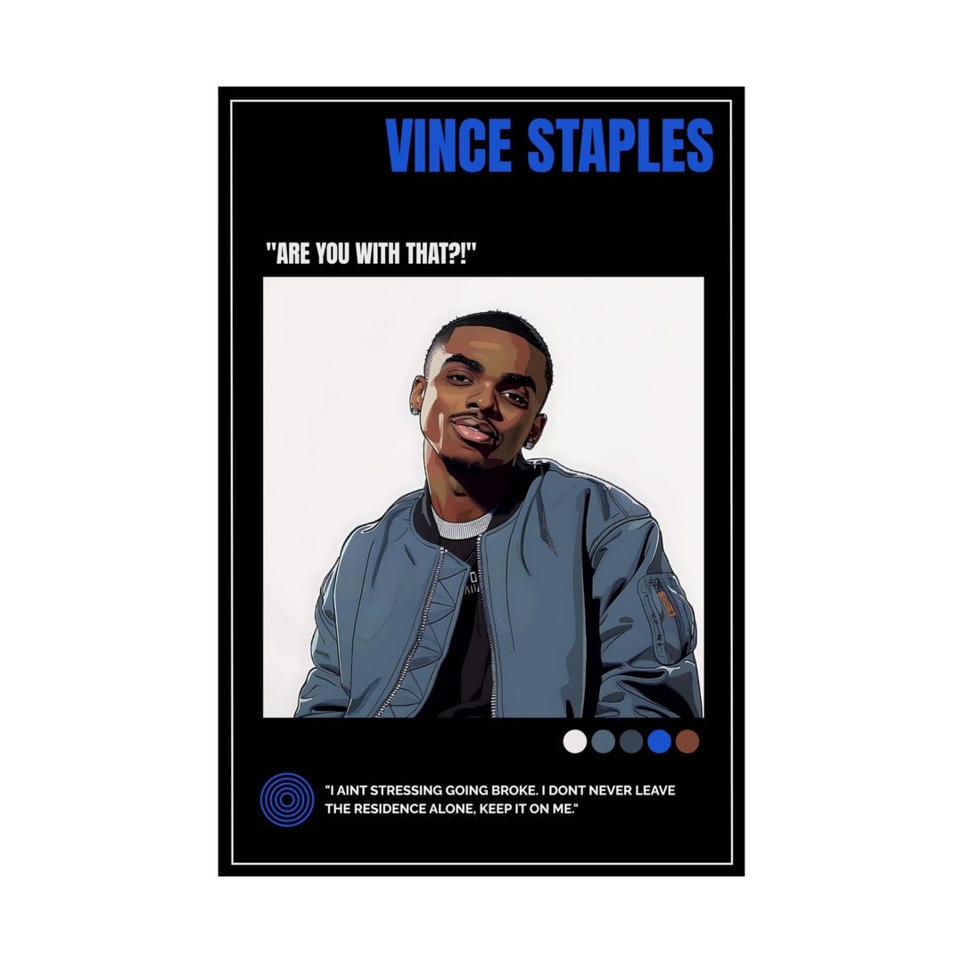 Vince Staples Poster - Etsy
