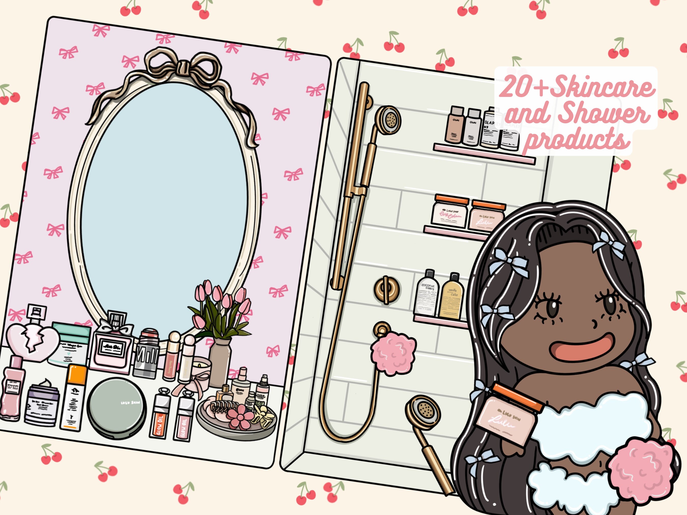 Coquette Diaries Dark Skin Paper Doll Printable PDF Kitchen Set Busy ... Coquette Diaries Dark Skin Paper Doll Printable PDF Kitchen Set Busy ...