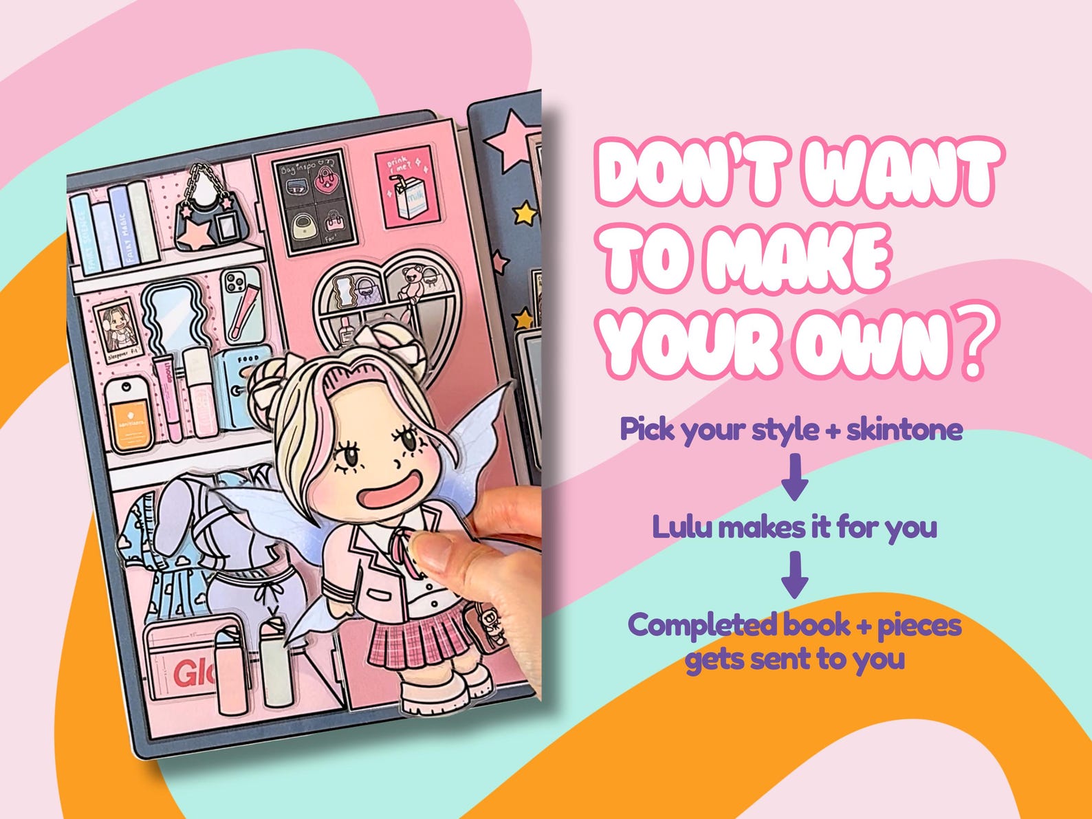 Handmade Custom Lulu Paper Doll Premade Book ANY STYLE - Etsy