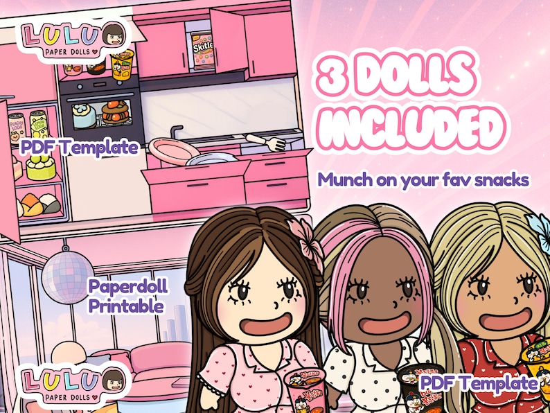 Kpop Dollz Printable Paper Dollhouse Book | Digital Craft Kit (PDF) - Etsy