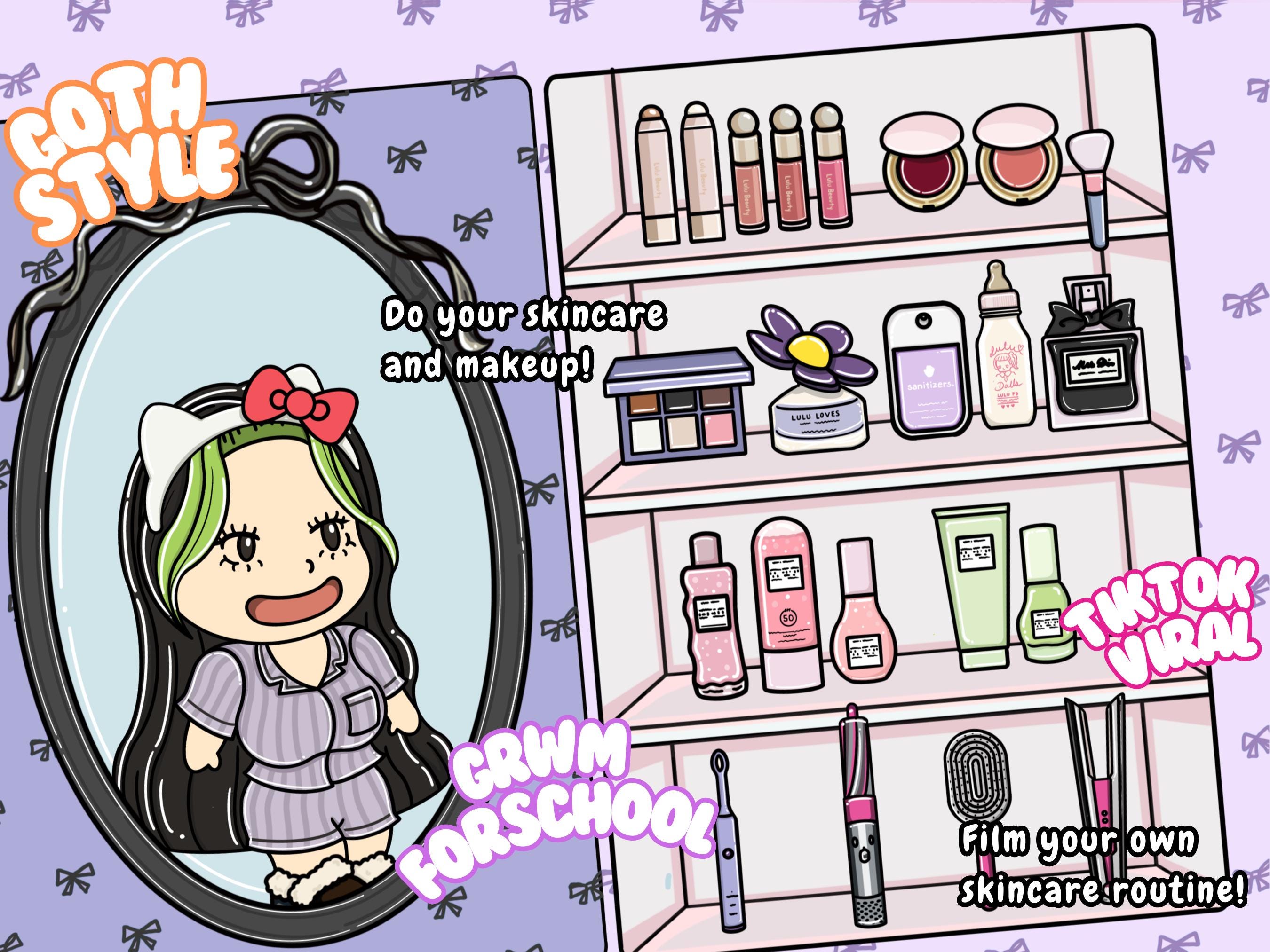 Pale Girl Boo Dairies Paper Doll House Book Printable Template PDF ...