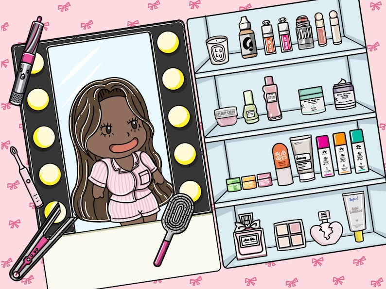 Aesthetic Black Girl Paper Doll: Dress-up Activity Book (PDF) - Etsy