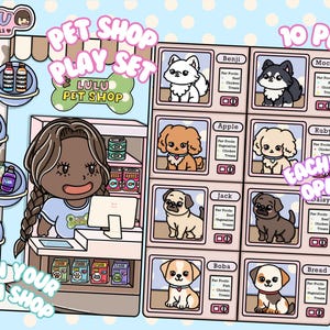 Pet Shop Paper Doll: Printable Busy Book for Kids (PDF Download) - Etsy