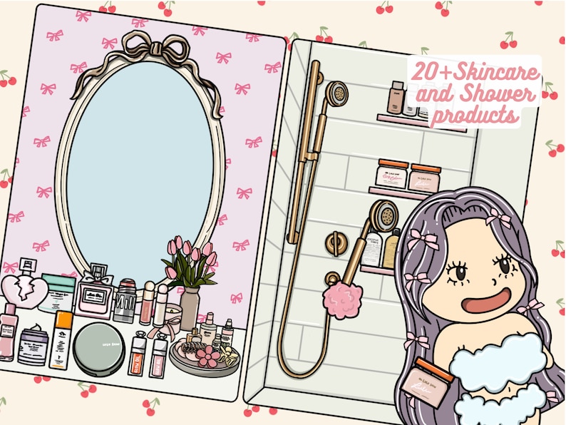 Coquette Diaries Paper Doll House: Printable Kitchen Set (PDF Download ...