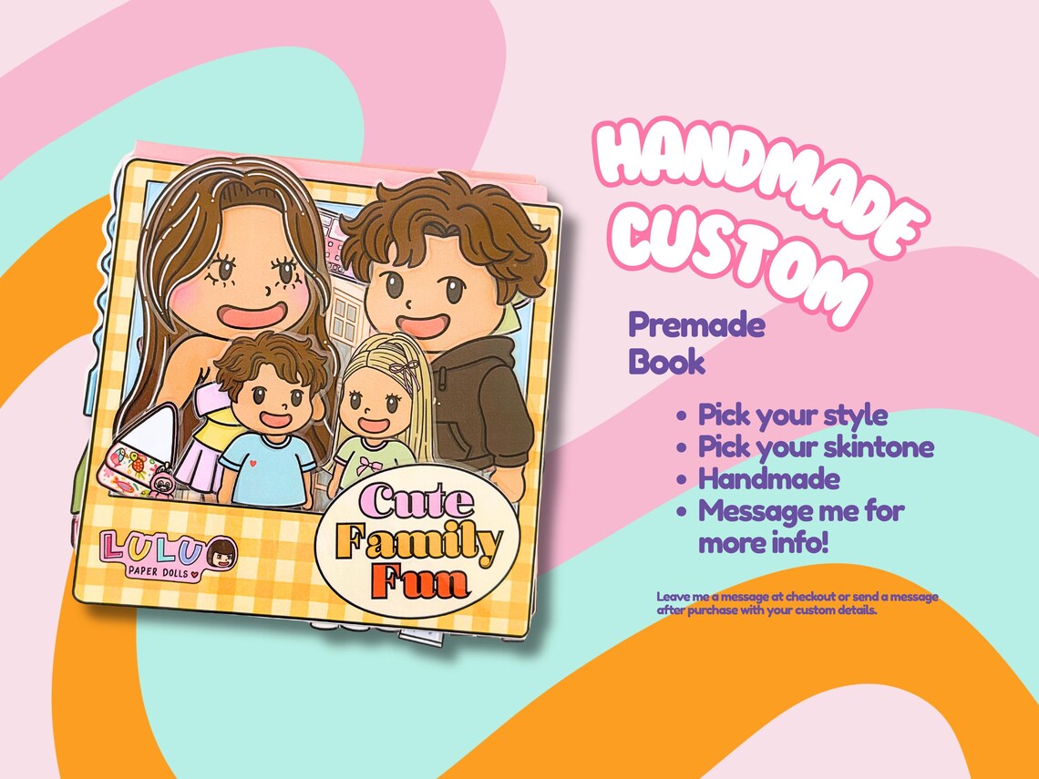 Handmade Custom Lulu Paper Doll Premade Book ANY STYLE - Etsy