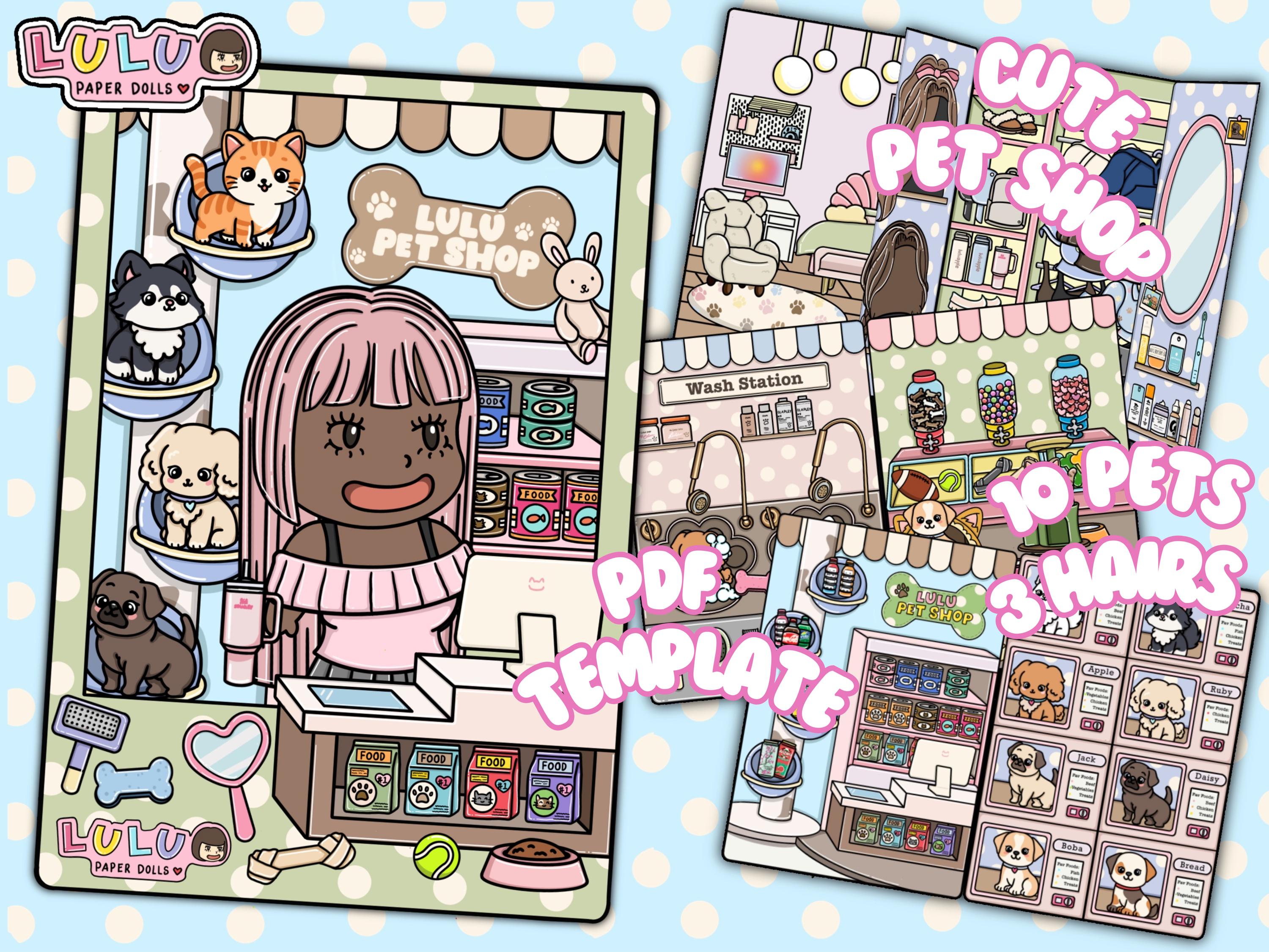 Pet Shop Paper Doll: Printable Busy Book for Kids (PDF Download) - Etsy