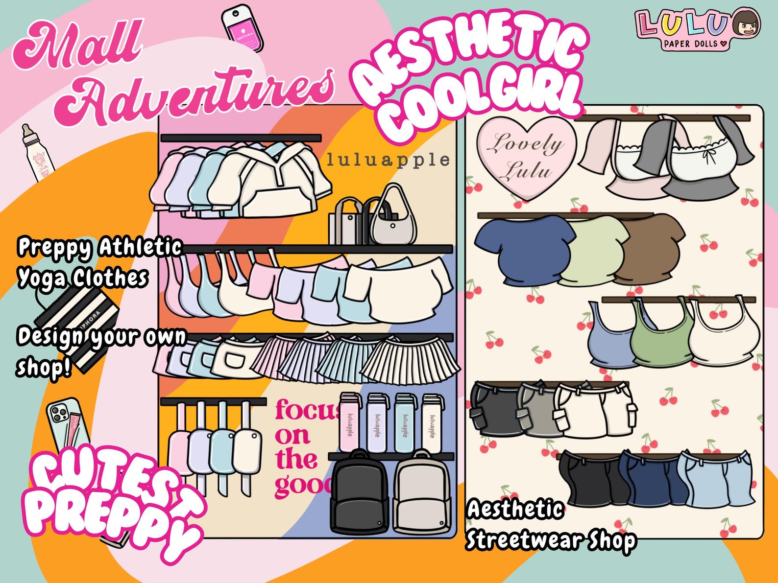 Mall Adventures Paper Doll: Preppy Fashion Activity Book (PDF Download ...