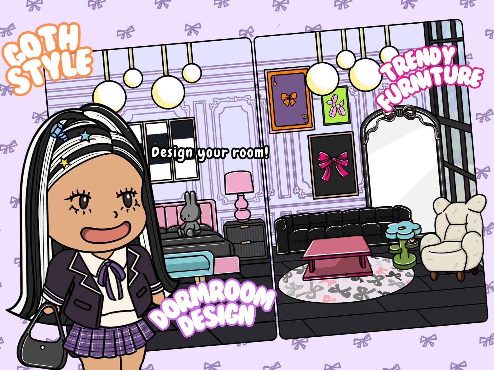 Goth Paper Doll House Book: Boo Diaries Printable (PDF Download) - Etsy