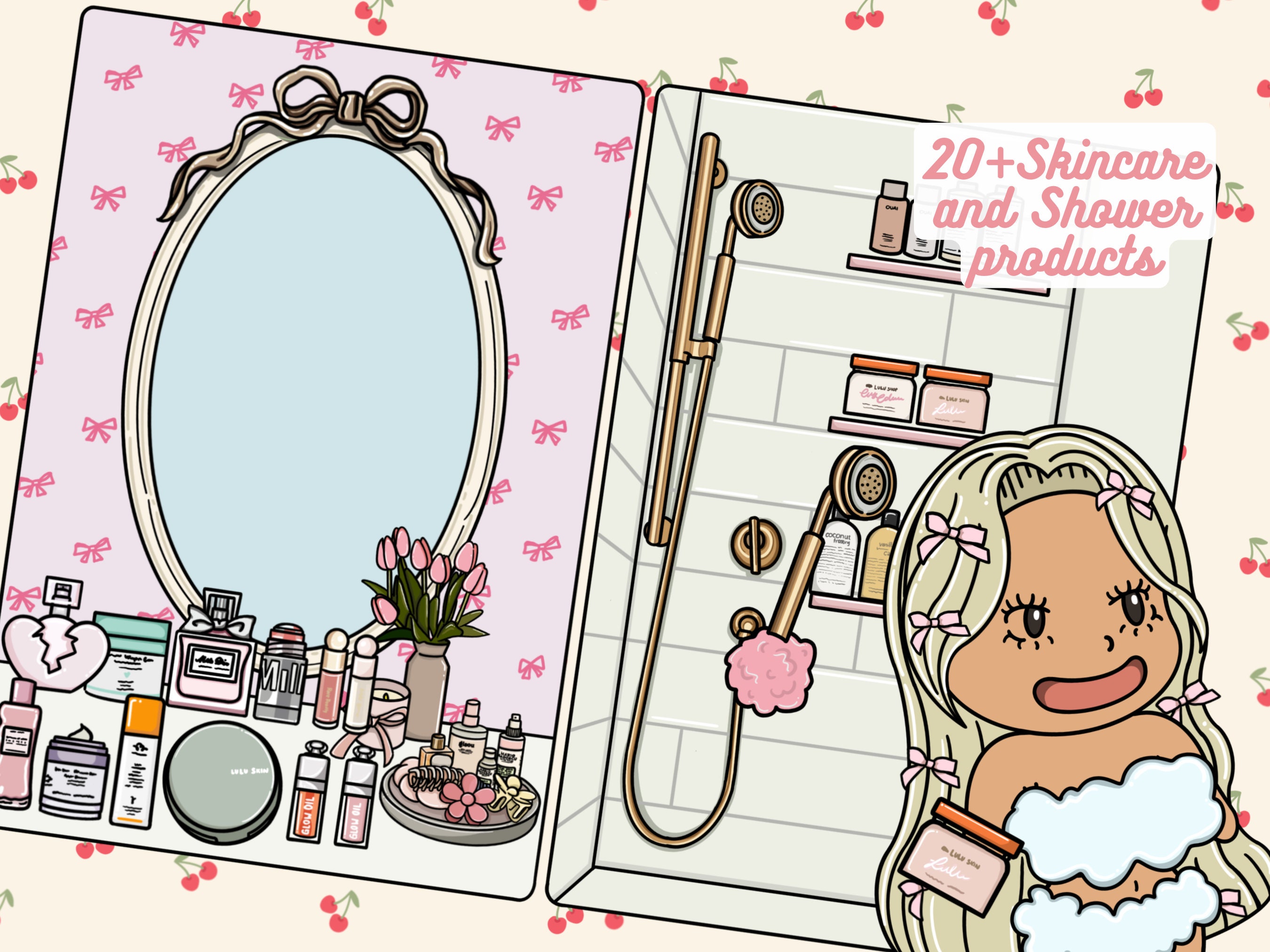 Coquette Diaries Paper Doll House: Printable Kitchen Set (PDF Download ...